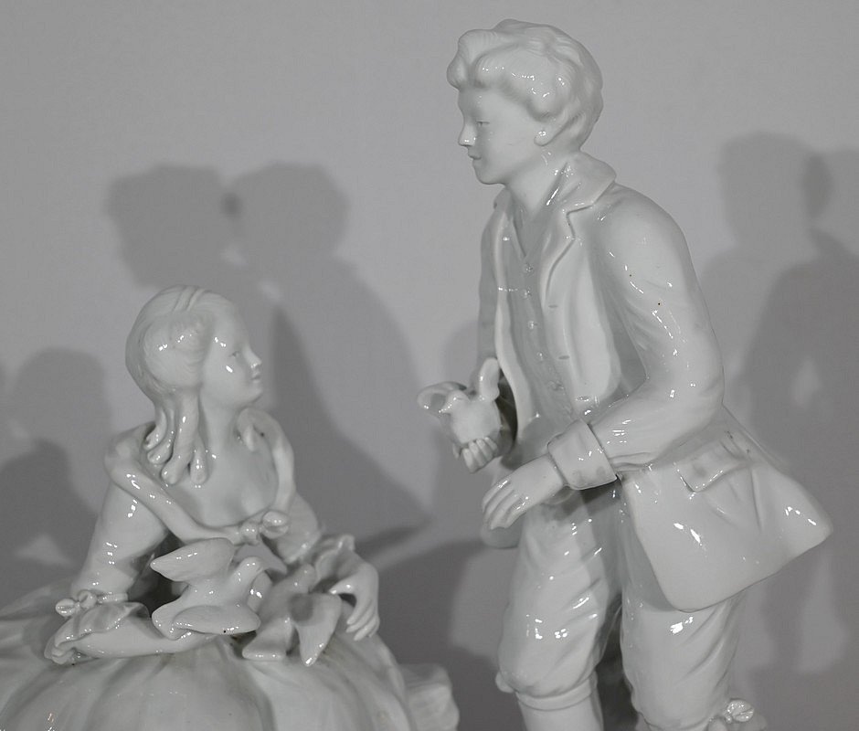 After F. Boucher, Couple de Galants, Late 1800s, Sèvres Porcelain for ...