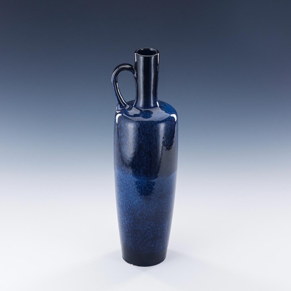 Mid-Century Ceramic Vase in Midnight Blue from Ruscha Pottery, 1970s ...