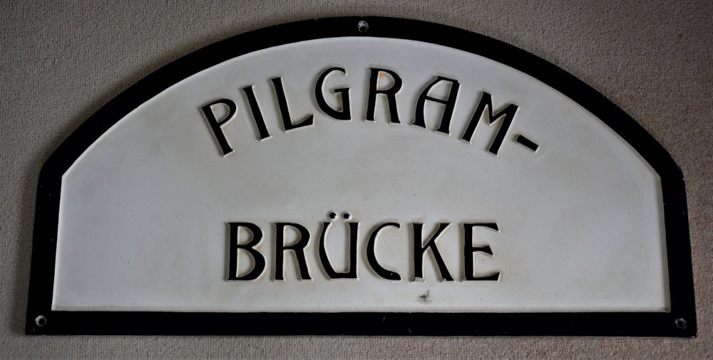 Ceramic Wiener Stadtbahn Sign by Otto Wagner, 1890s for sale at Pamono