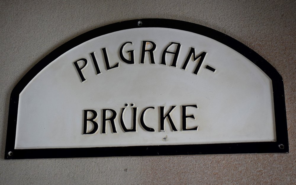 Ceramic Wiener Stadtbahn Sign by Otto Wagner, 1890s for sale at Pamono