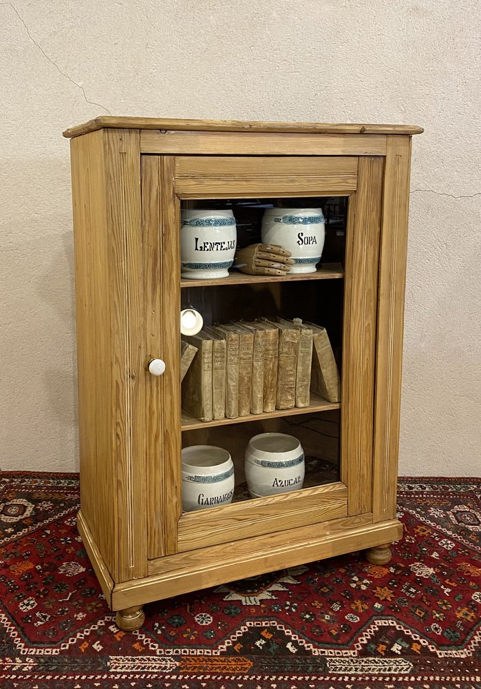 Antique Pine Wood Cupboard for sale at Pamono