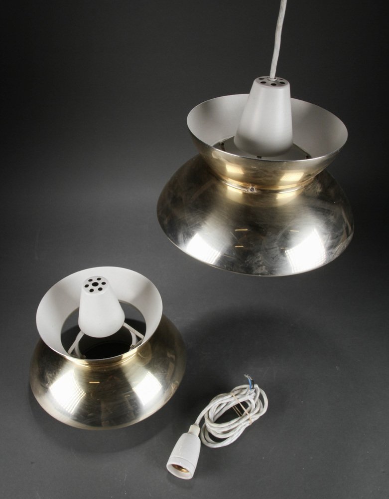 Doo Wop Hängelampen aus Kupfer in Gold & Silber von Jørn Utzon für ...
