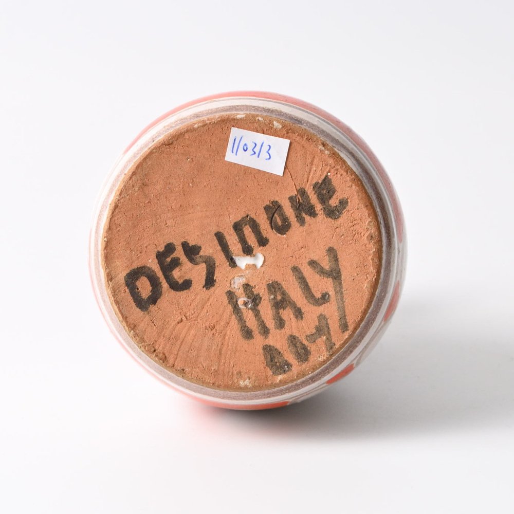 Italian Hand-Painted Vase from Desimone, 1970s for sale at Pamono