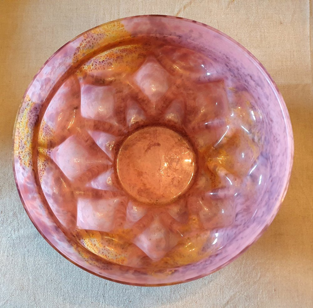 Scodella in vetro e ferro battuto di Andre Delatte, anni '20 in vendita ...