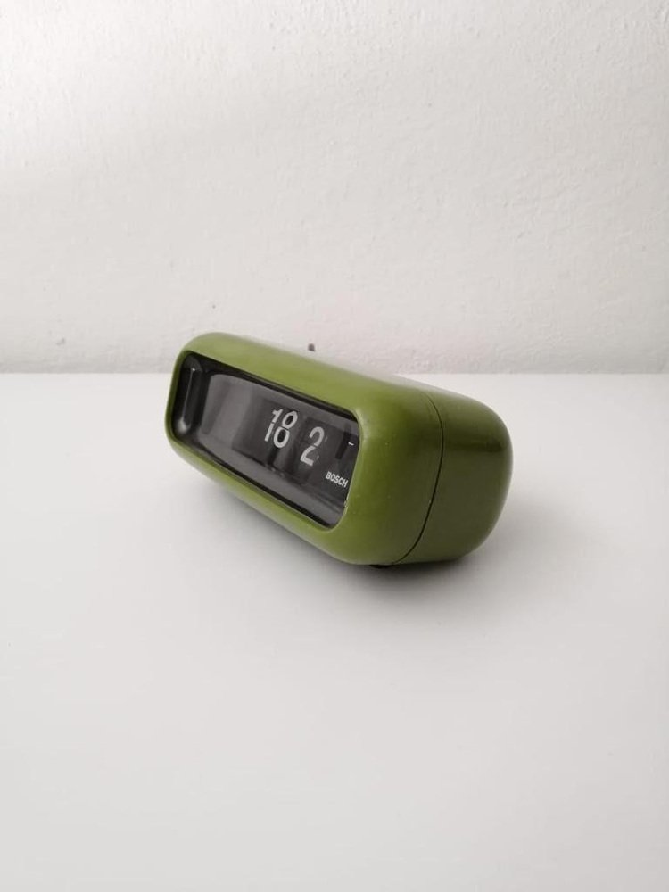 German UDW2 Green Alarm Clock from Bosch, 1970s for sale at Pamono