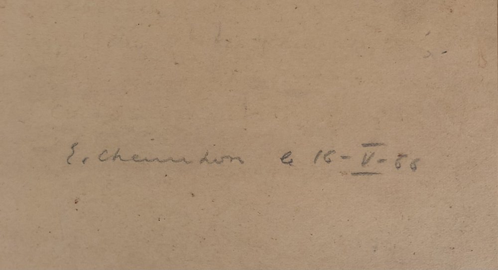Emile-François Chambon, Léda et le cygne, 1966, Aquarell auf Papier ...