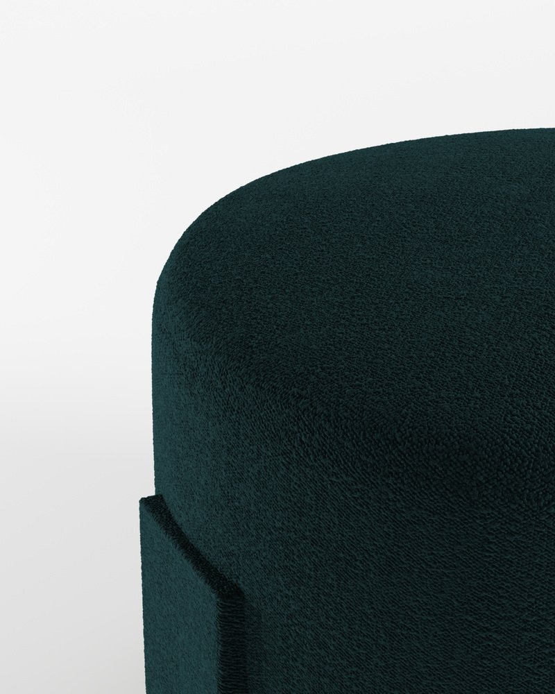 Puff a cassetta blu notte di Alter Ego per Collector in vendita su Pamono