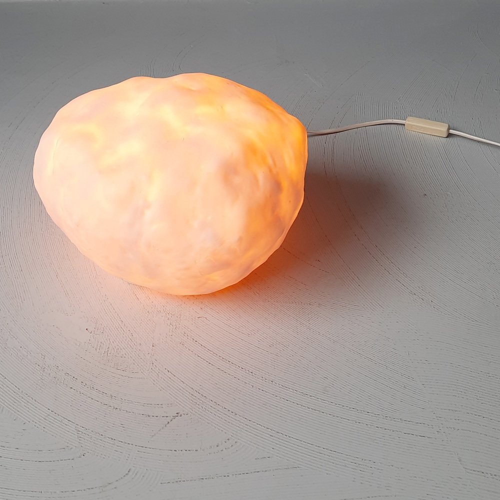 Plastic Stone Table Lamp from Heico, 1980s for sale at Pamono