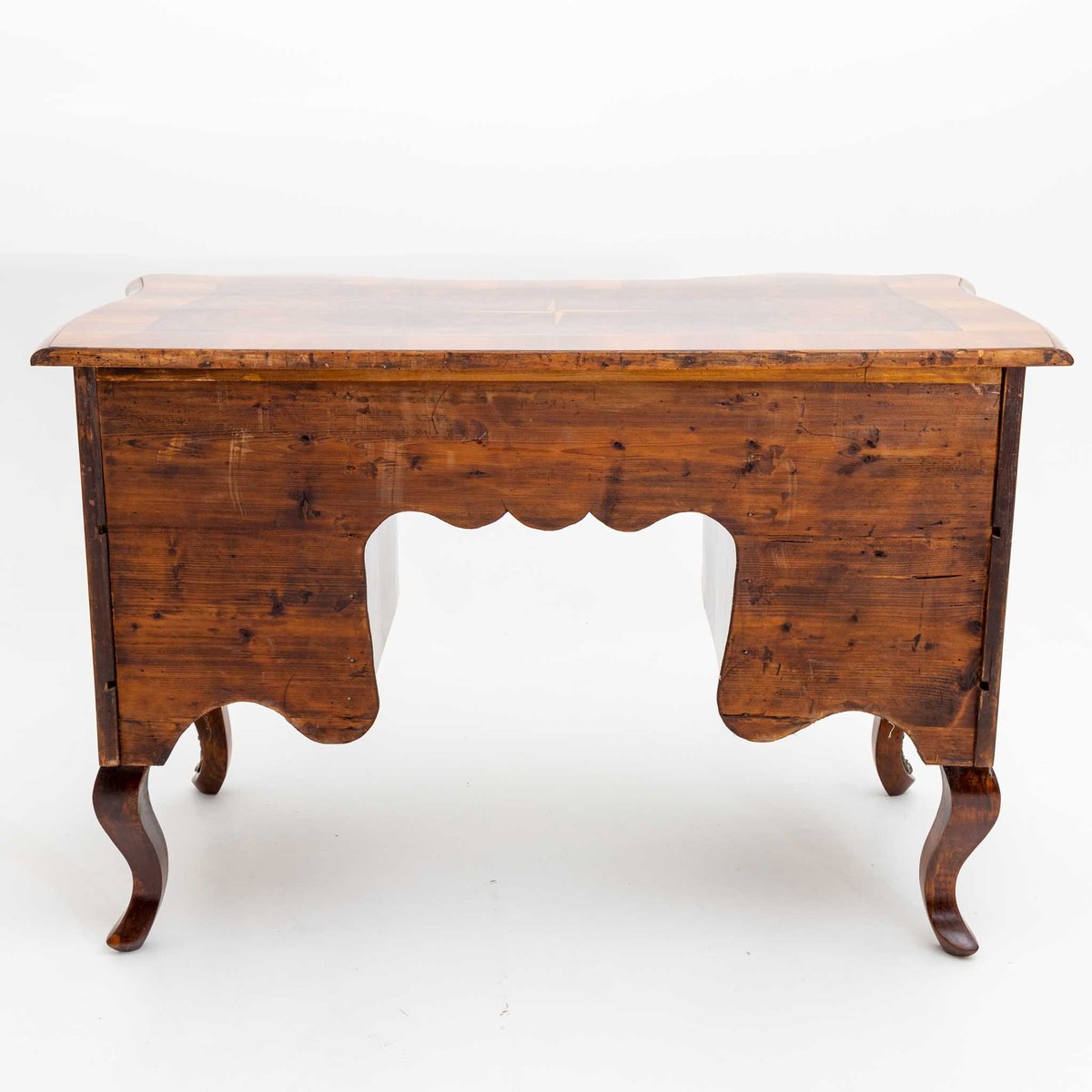Baroque Style Desk with Walnut Veneer, 1800s for sale at Pamono