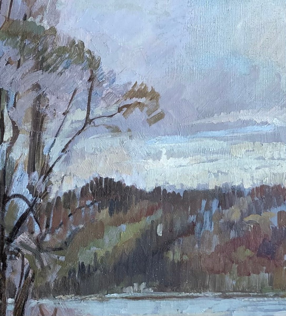 Helène Hantz, L'Ile Rousseau, Pont du Mont-Blanc et lac à Genève, Oil ...