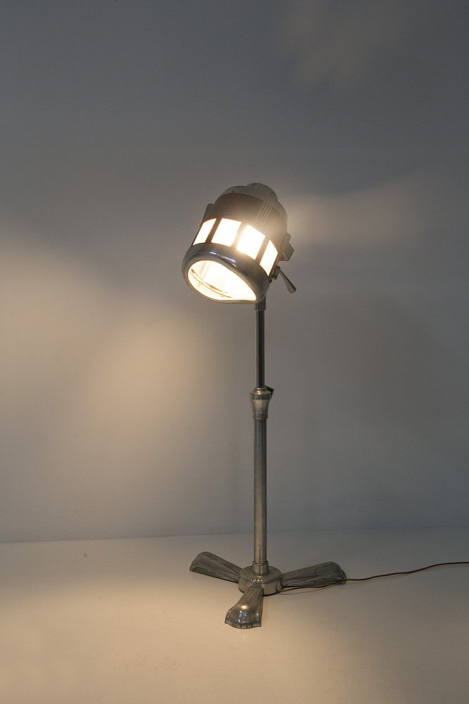 Mid-Century Free S. Modified Floor-Lamp Helmet, 1950s for sale at Pamono