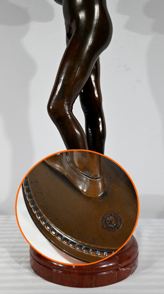 P. Dubois, Florentine Singer of the 15th Century, 1865, Bronze for sale ...