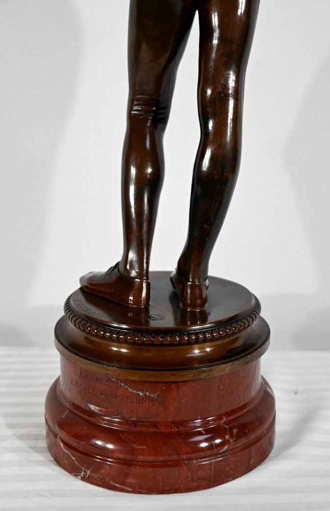 P. Dubois, Florentine Singer of the 15th Century, 1865, Bronze for sale ...