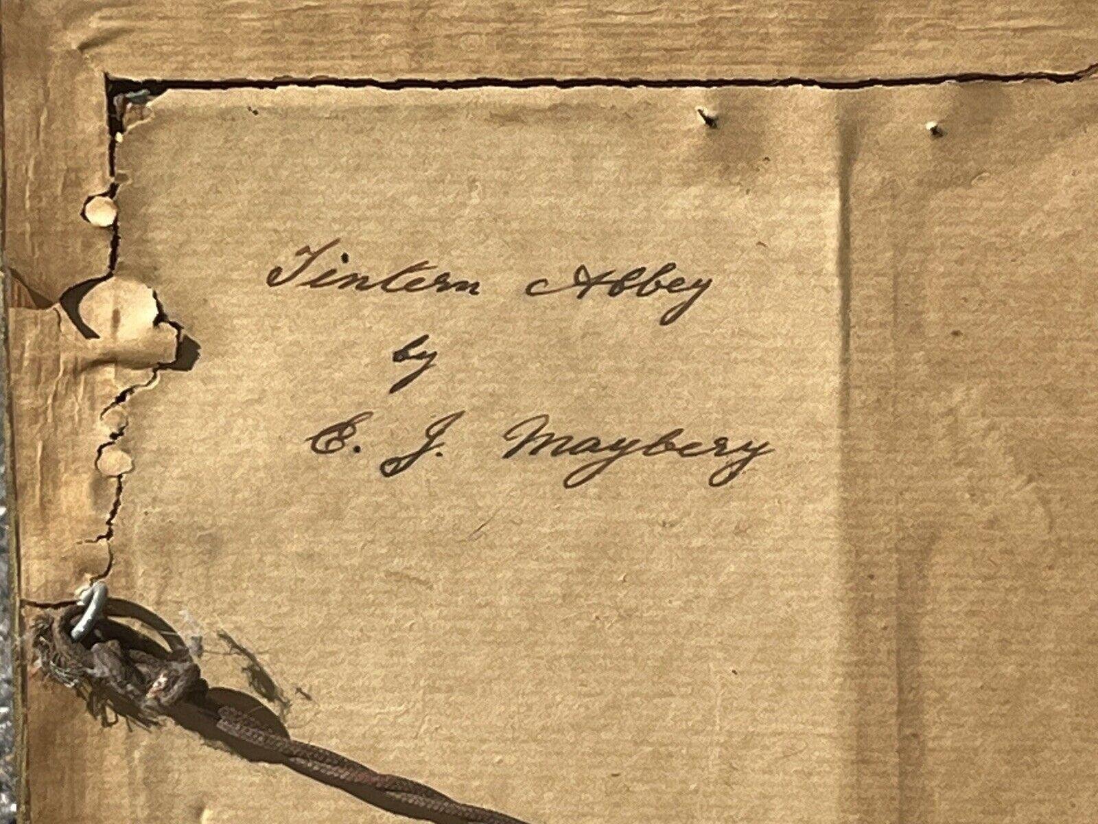 Edgar James Maybery, Tintern Abbey, 20th Century, Watercolour, Framed ...