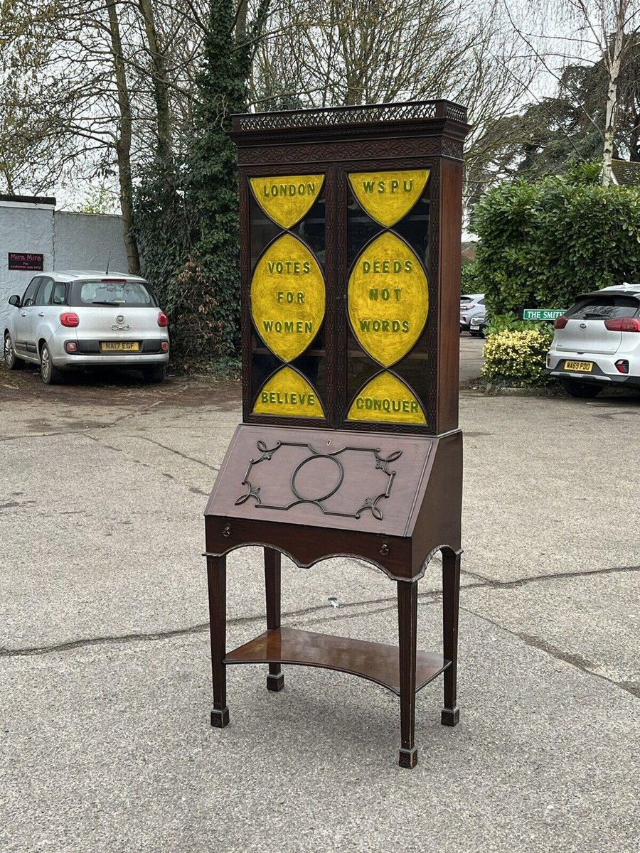 Suffragette Wspu Mahogany Bookcase Bureau for sale at Pamono