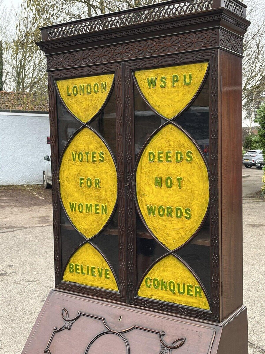 Suffragette Wspu Mahogany Bookcase Bureau for sale at Pamono