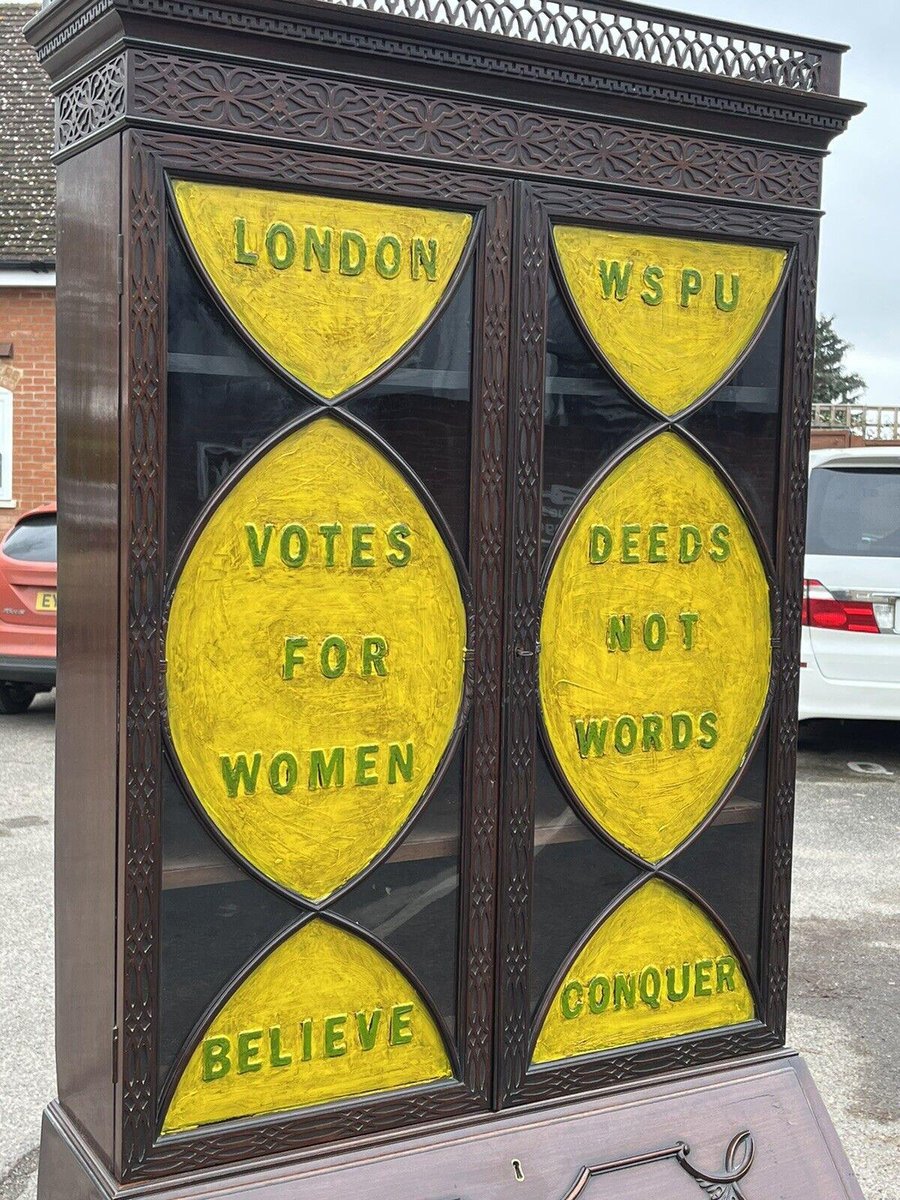 Suffragette Wspu Mahogany Bookcase Bureau for sale at Pamono