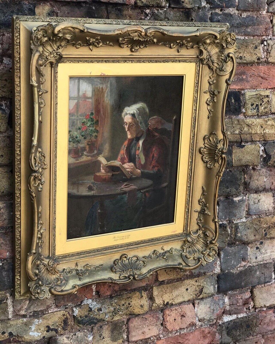 Ralph Hedley, The Evening of Life, Oil Painting, Late 1800s, Oil on ...