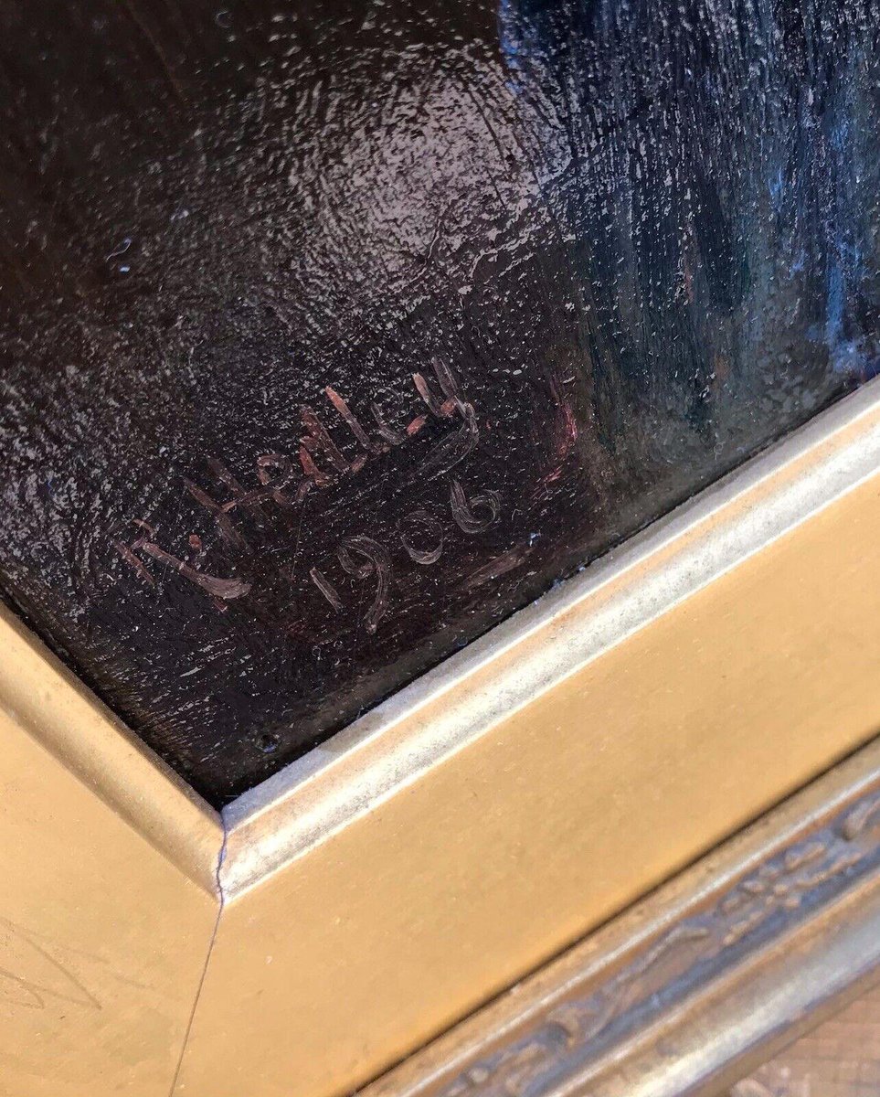 Ralph Hedley, The Evening of Life, Oil Painting, Late 1800s, Oil on ...