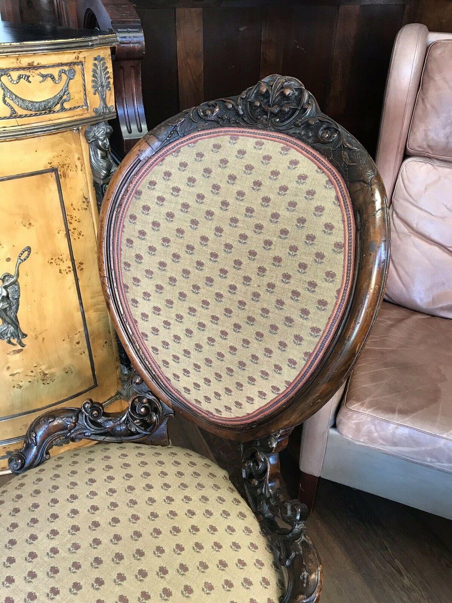 Victorian Spoonback Chair in Mahogany for sale at Pamono