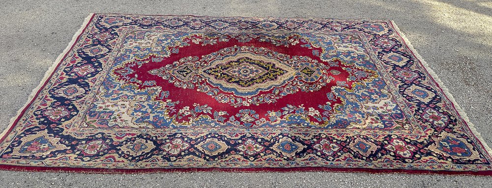 Iranian Rug with Floral Designs, 1980 for sale at Pamono