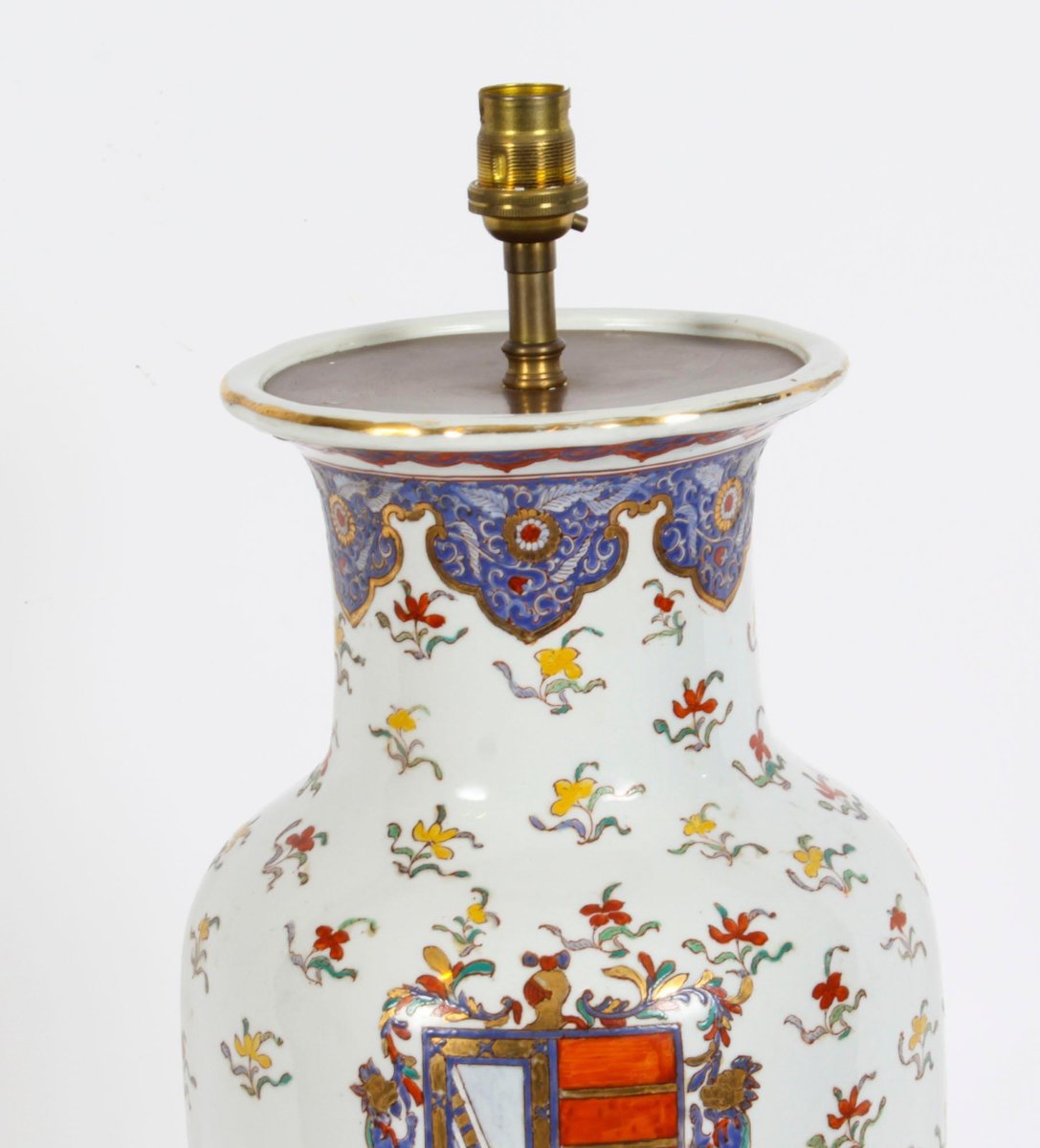 19th Century French Samson Hand Painted & Gilt Porcelain Lamp for sale ...