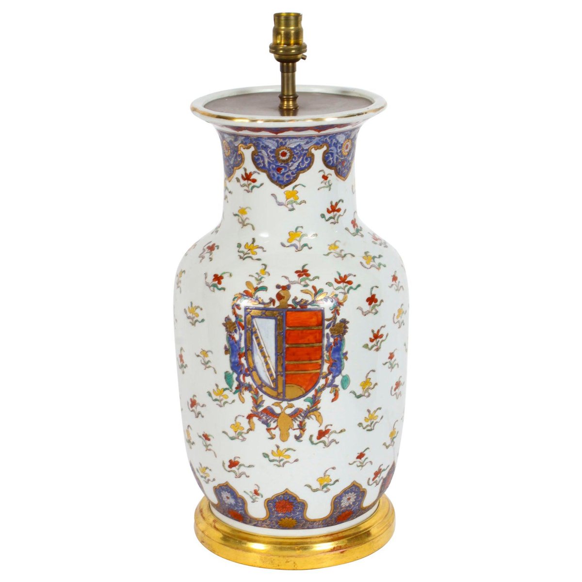 19th Century French Samson Hand Painted & Gilt Porcelain Lamp for sale ...