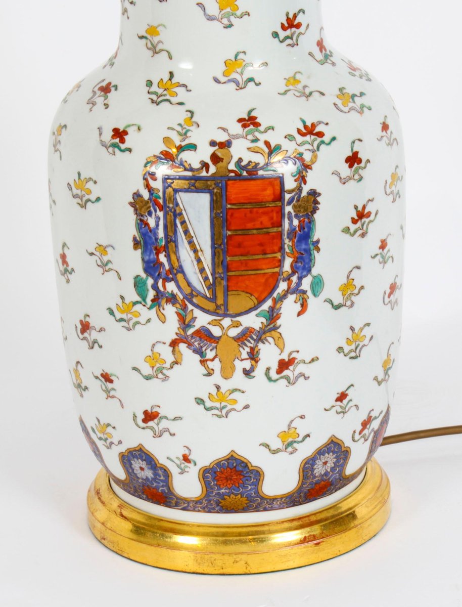 19th Century French Samson Hand Painted & Gilt Porcelain Lamp for sale ...
