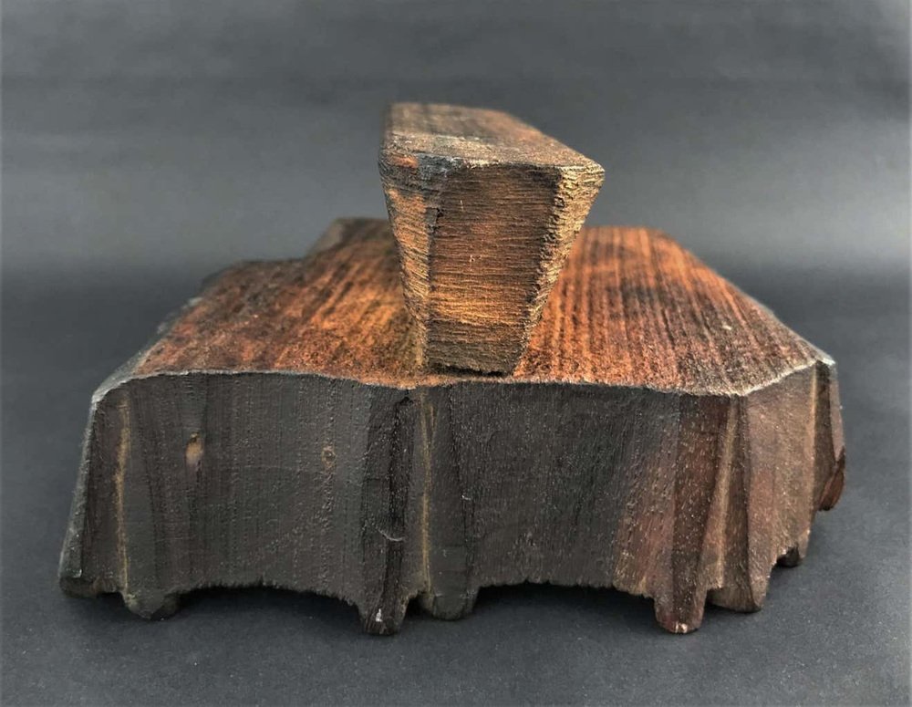 Antique Indian Wooden Buffer for Printing Fabrics, 1900 for sale at Pamono