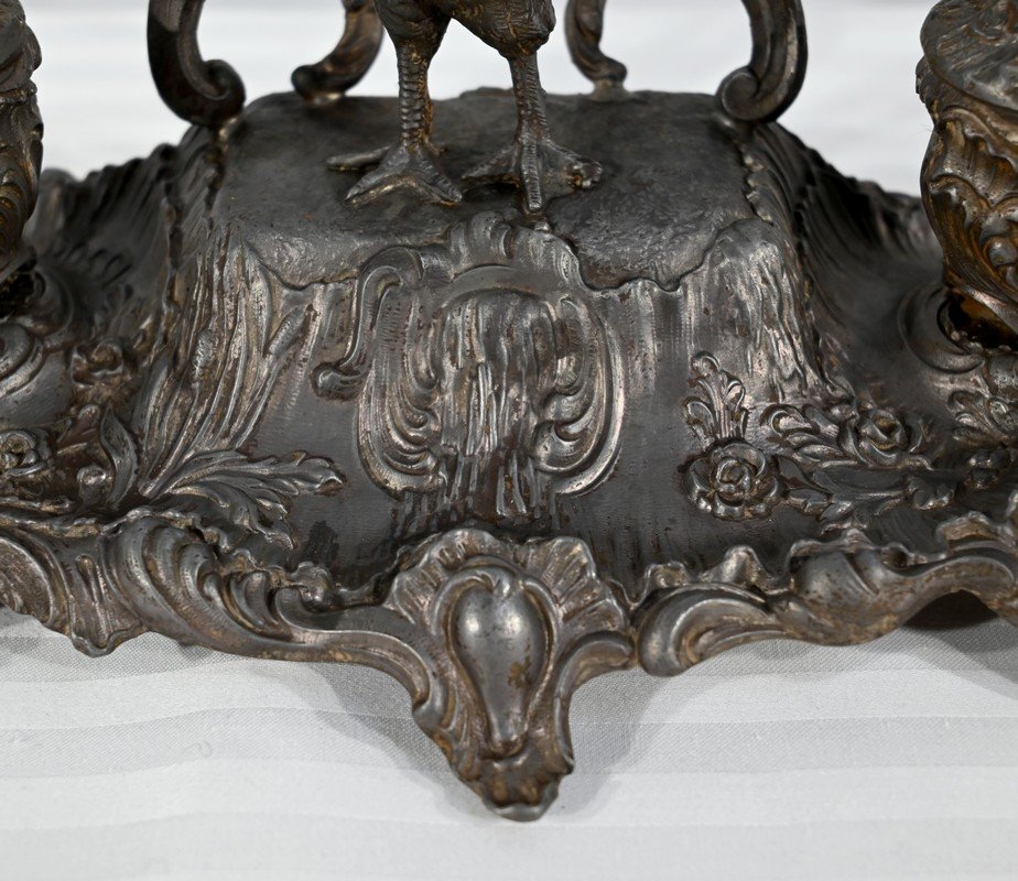 Late 19th Century Pewter Inkwell from A.Bossu, 1890s for sale at Pamono