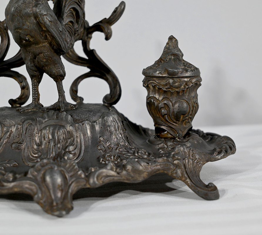 Late 19th Century Pewter Inkwell from A.Bossu, 1890s for sale at Pamono