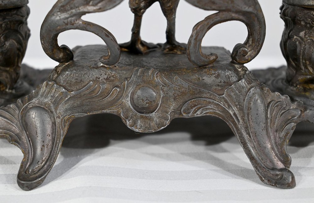 Late 19th Century Pewter Inkwell from A.Bossu, 1890s for sale at Pamono