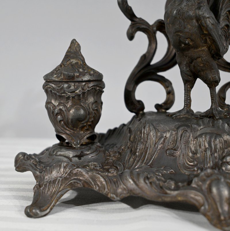 Late 19th Century Pewter Inkwell from A.Bossu, 1890s for sale at Pamono