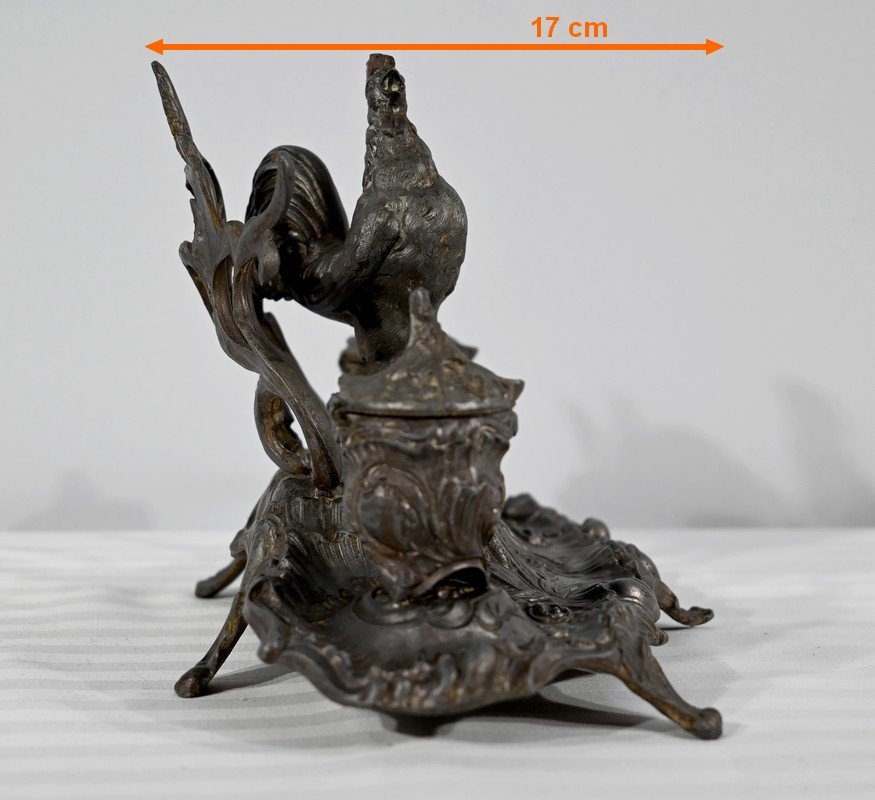 Late 19th Century Pewter Inkwell from A.Bossu, 1890s for sale at Pamono