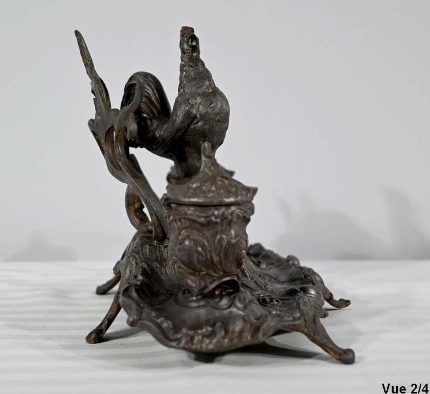 Late 19th Century Pewter Inkwell from A.Bossu, 1890s for sale at Pamono
