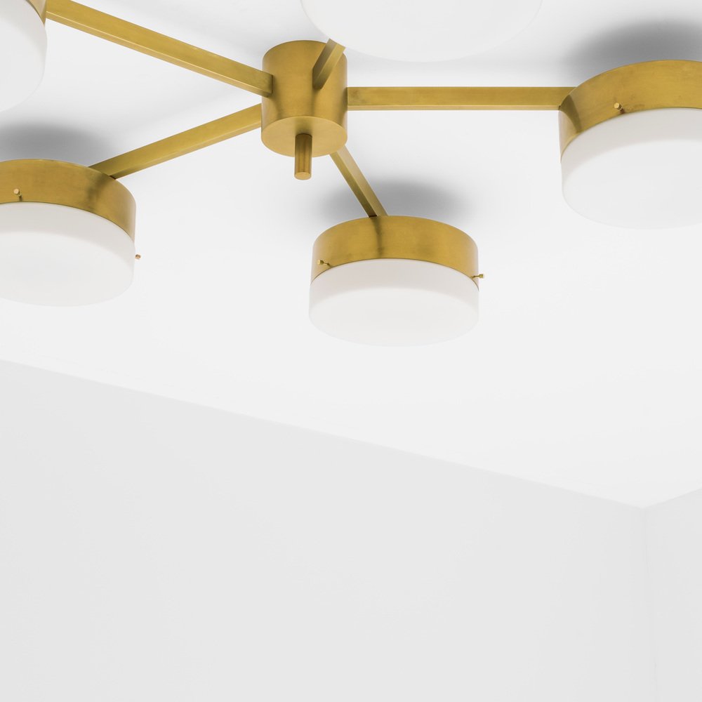 Celeste Ethereal Bronze Ceiling Lamp by Design for Macha for sale at Pamono