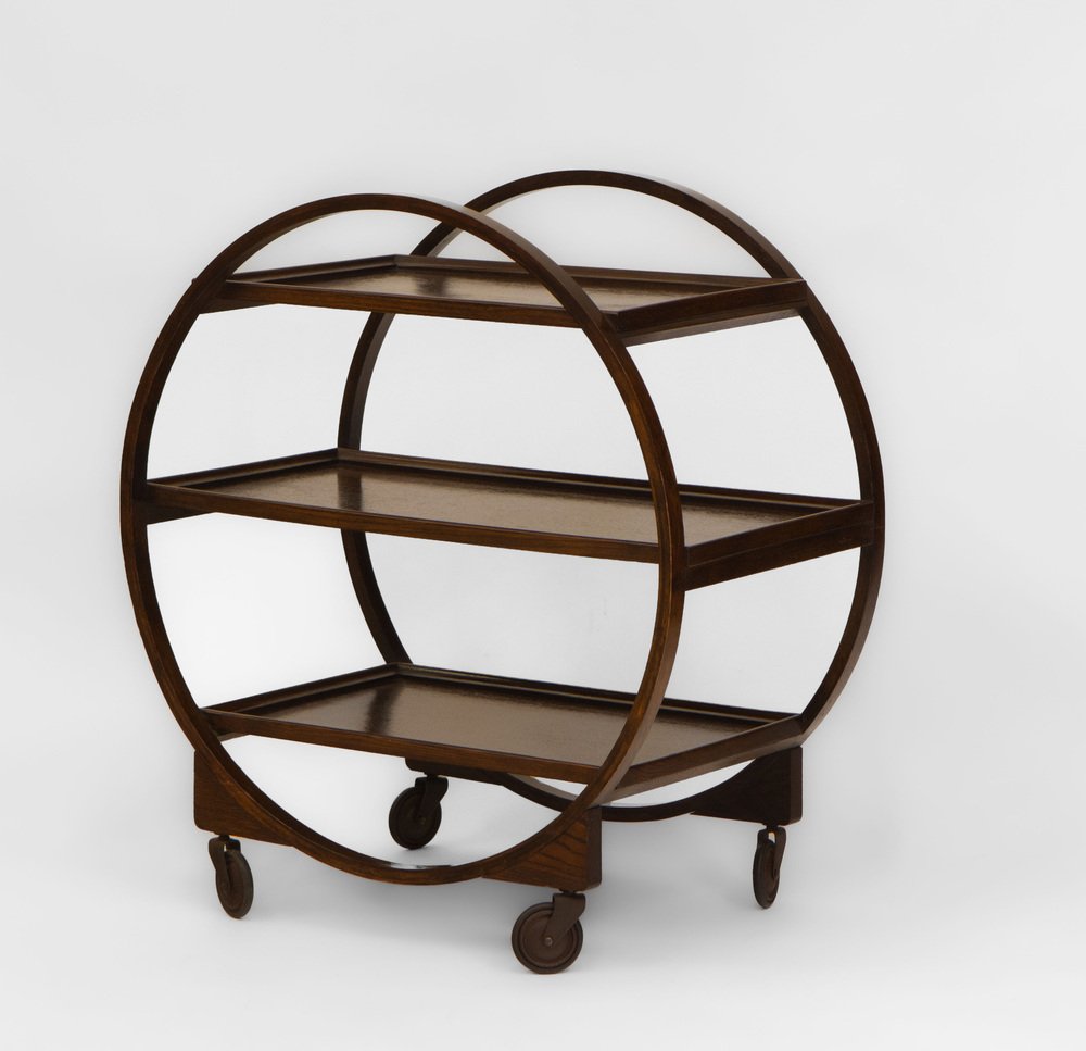 Moderner Art Deco Cocktail Servierwagen, 1930er bei Pamono kaufen