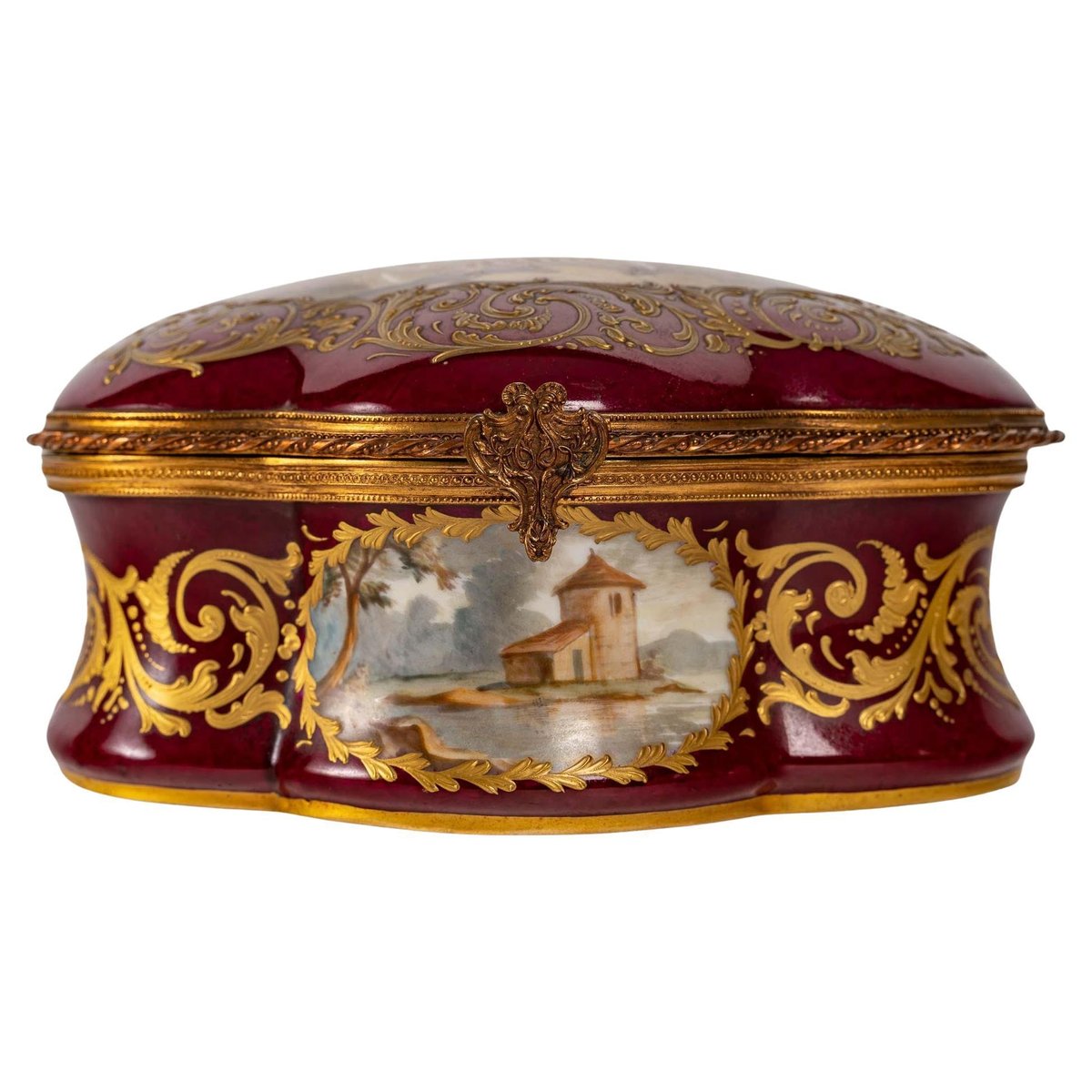 Napoleon III Sèvres Porcelain Box for sale at Pamono