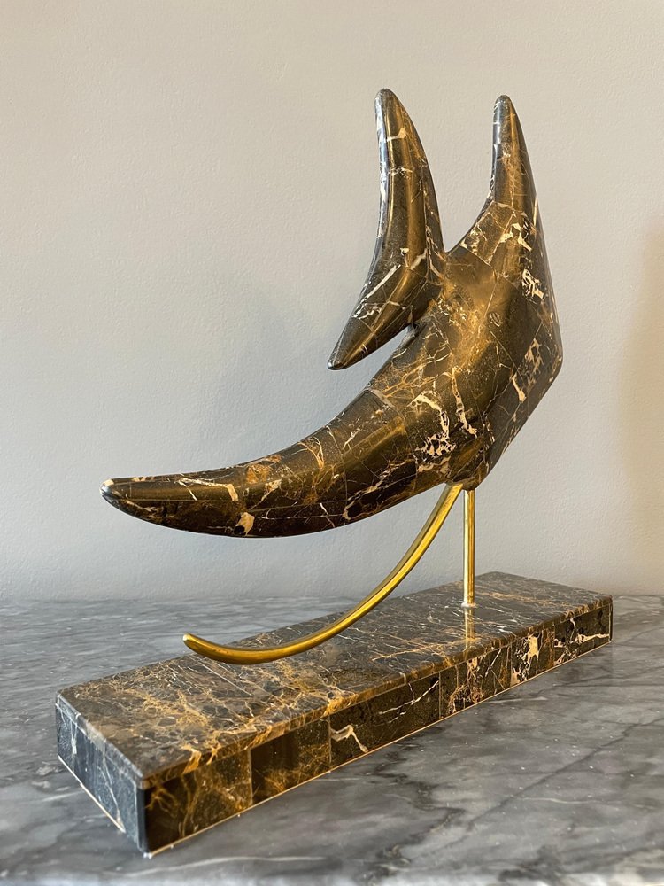 Tropical Fish Marble Sculpture by Maitland Smith, 1980s for sale at Pamono