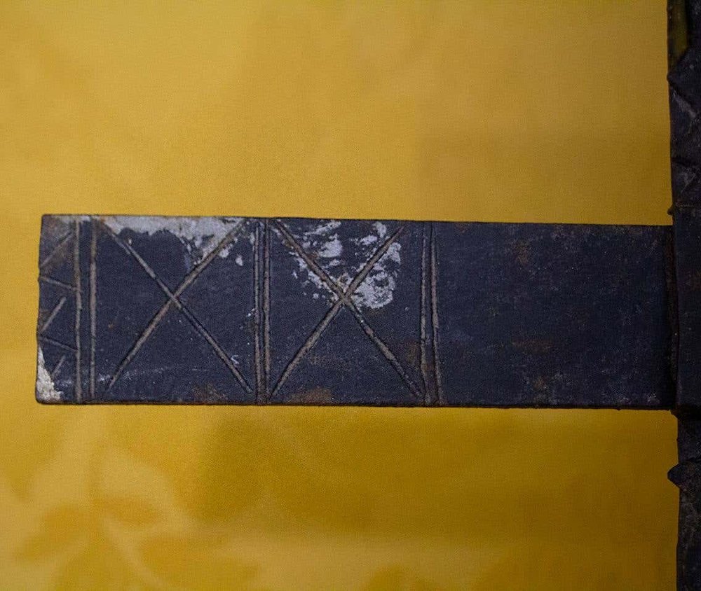 18th Century Lock in Sheet Steel, 1700s for sale at Pamono