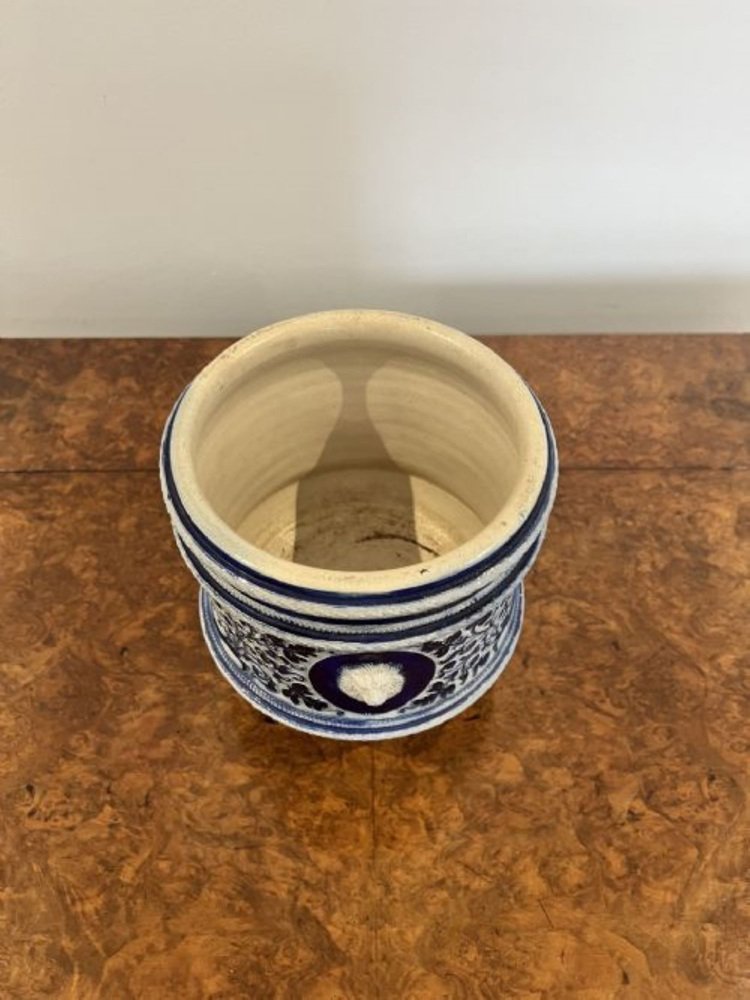 German Victorian Salt Glazed Planter, 1880s for sale at Pamono