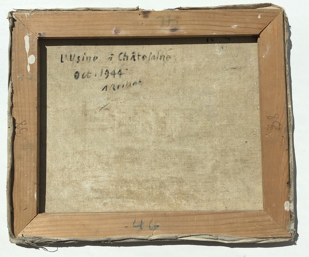 Alexandre Rochat, L'Usine à Châtelaine, 1944, Oil on Canvas for sale at ...