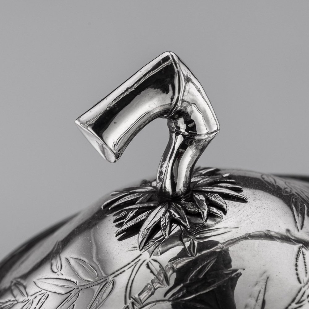 20th Century Chinese Export Silver Kettle on Stand, Sun Shing, 1900s ...