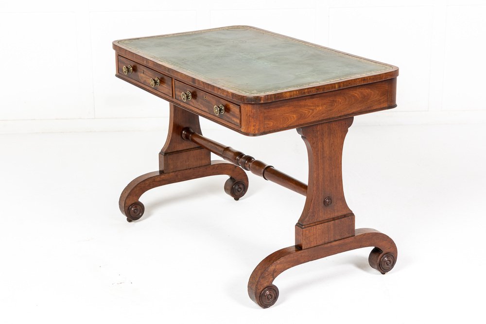 English Regency Mahogany Library Table for sale at Pamono