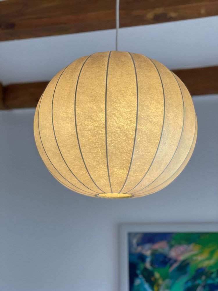 Cocoon Ceiling Lamp from Castiglioni, 1960s for sale at Pamono