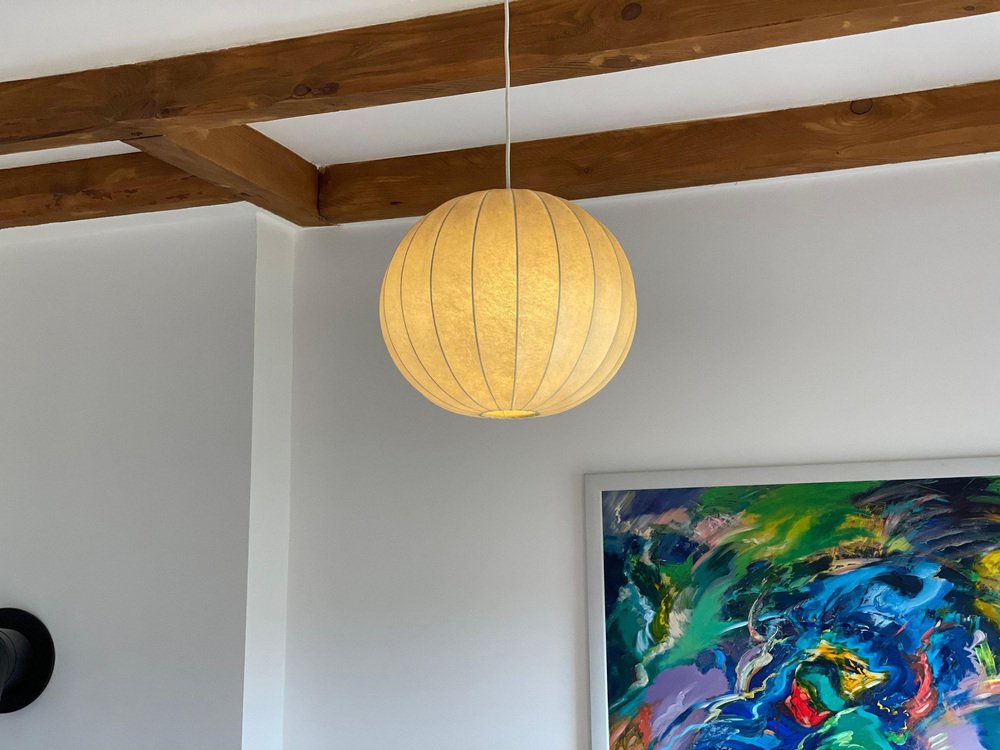 Cocoon Ceiling Lamp from Castiglioni, 1960s for sale at Pamono