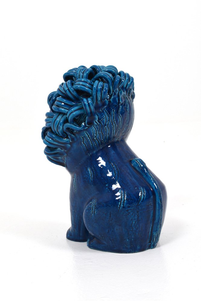 Rimini Blue Lions von Aldo Londi für Bitossi, Italien, 2er Set bei ...