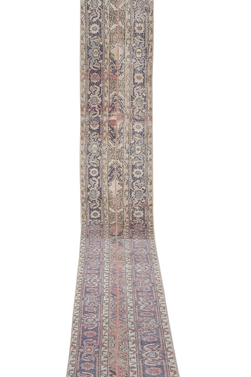 Mid-Century Modern Turkish Oushak Long and Narrow Runner Rug for sale ...