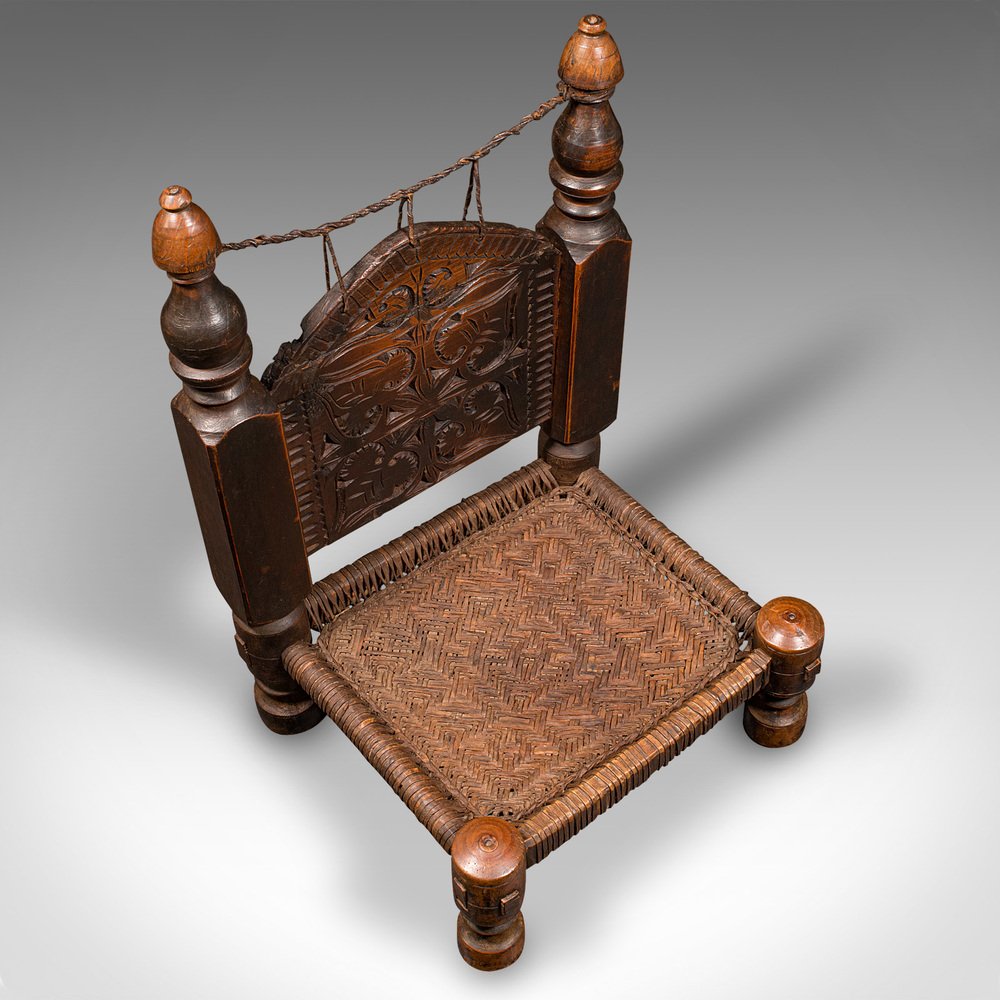 Burmese Carved Temple Chairs, 1850s, Set of 2 for sale at Pamono