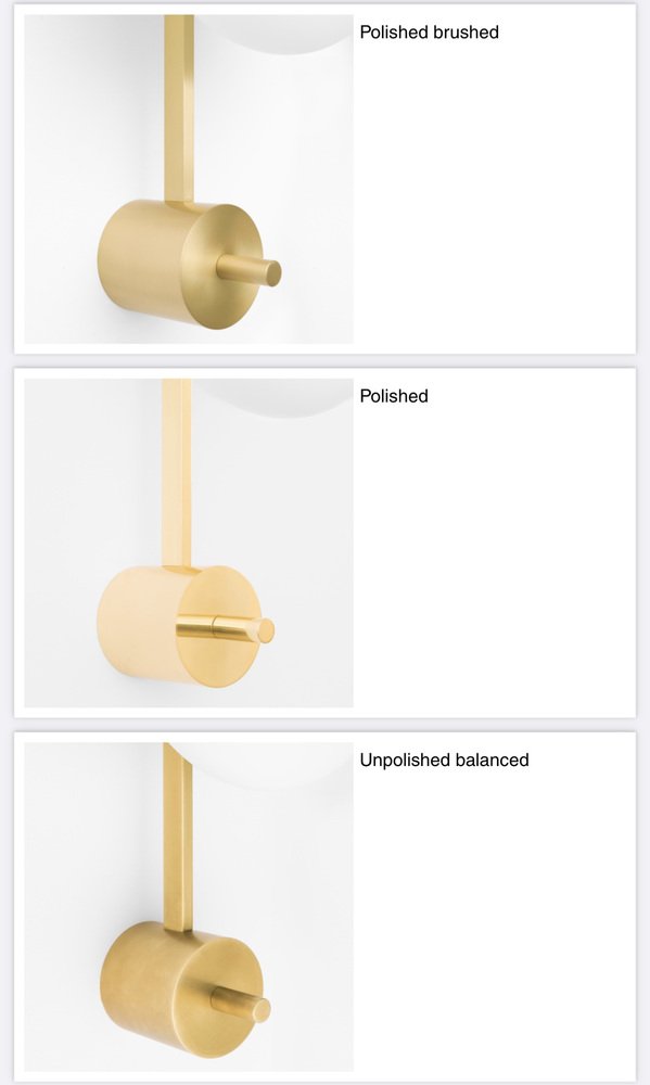 Stella Ral Farbige Deckenlampe aus Messing & Opalglas von Design für ...